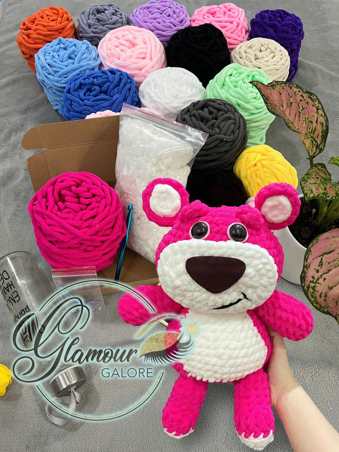 CROCHET KIT Lotso Bear, Easy Level Crochet Kit, Gift Ideas, Amigurumi ...