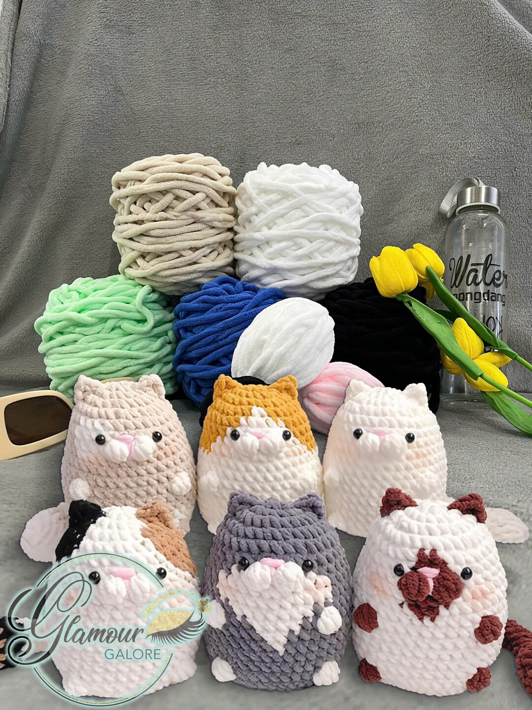 CROCHET KIT Chonky Fat Cat, Easy Level Crochet Kit, Gift Ideas, Xmas ...