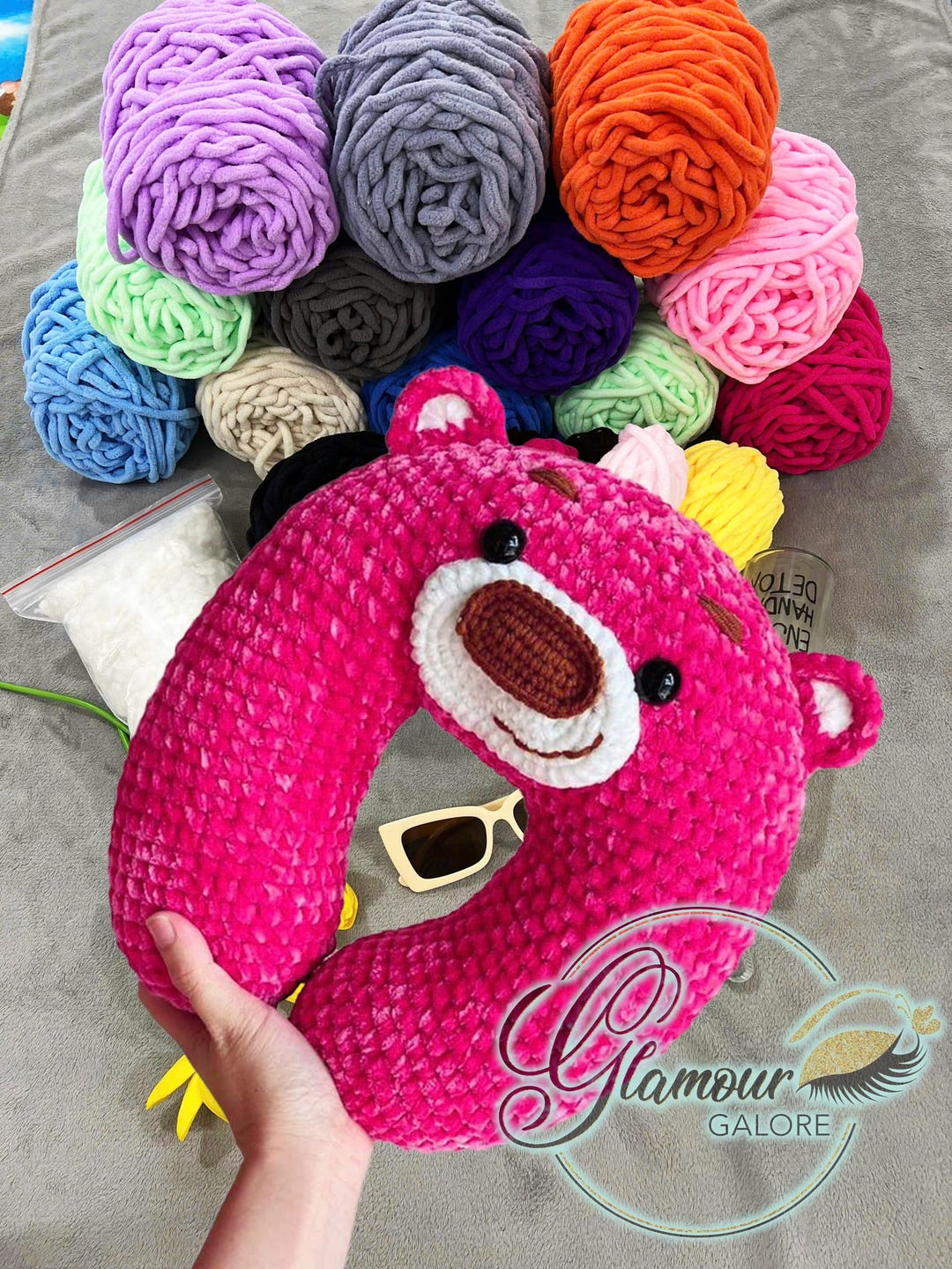 CROCHET KIT Strawberry Bear Plushies, Easy Level Crochet Kit, Gift ...