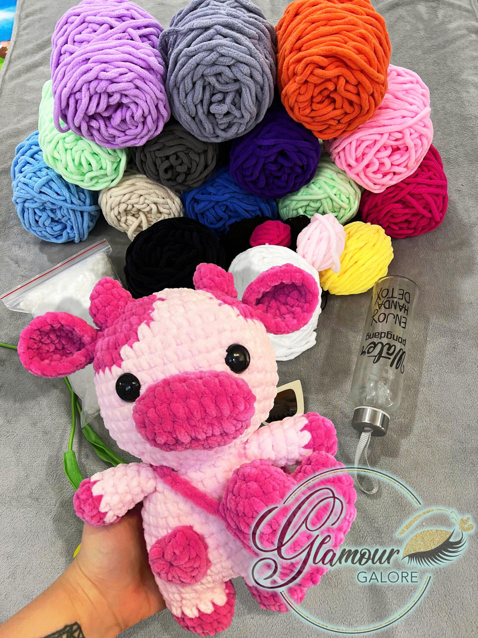 CROCHET KIT Cow Valentine Amigurumi, Easy Level Crochet Kit, Gift Ideas ...