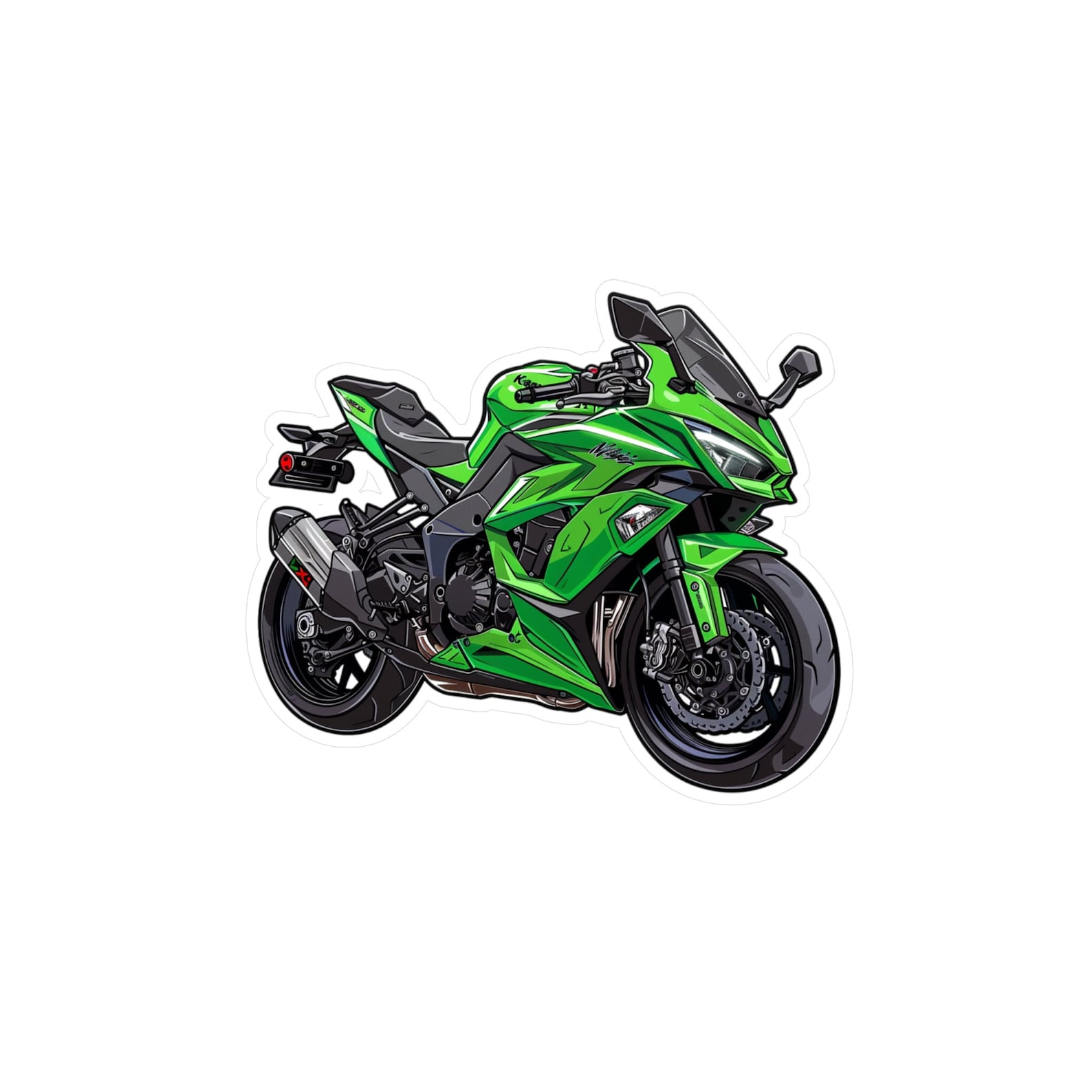 Kawasaki Ninja Vinyl Sticker for Motorcycle Enthusiasts - Etsy