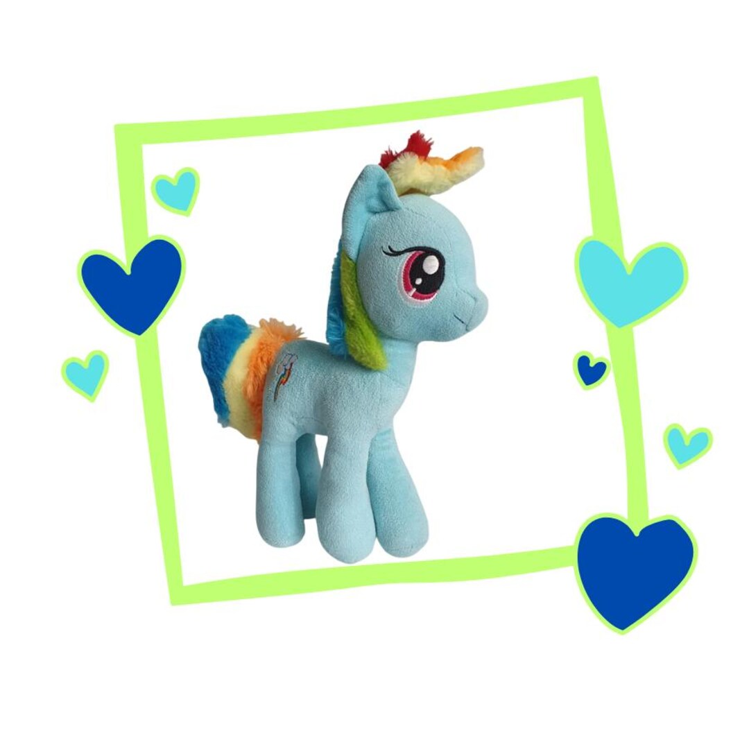Vintage G4 Famosa Softies My Little Pony Raibow Dash Plush Pony 11" - Etsy