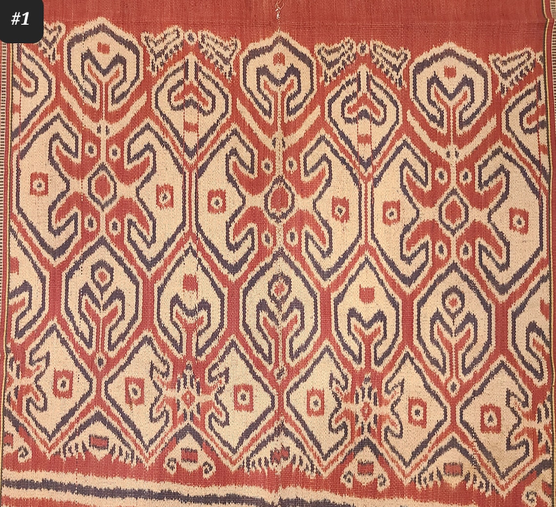 TRADITIONAL Borneo Pua Kumbu Textile 72x44in FAMILY GATHERING - Etsy