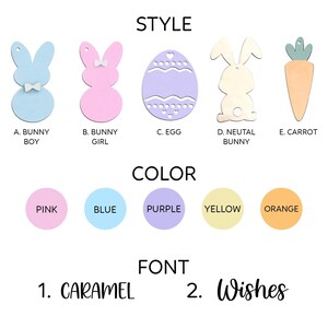 Personalized Easter Basket Tags, Easter Basket Name Tags, Personalized ...