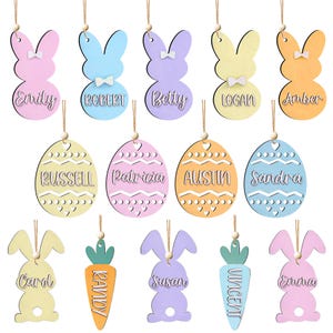 Personalized Easter Basket Tags, Easter Basket Name Tags, Personalized ...