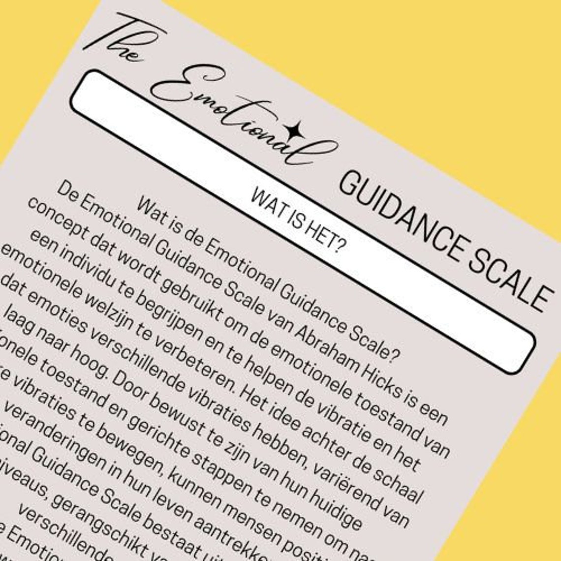 Emotional Guidance E-book and Printable PDF, Abraham Hicks, Law of ...