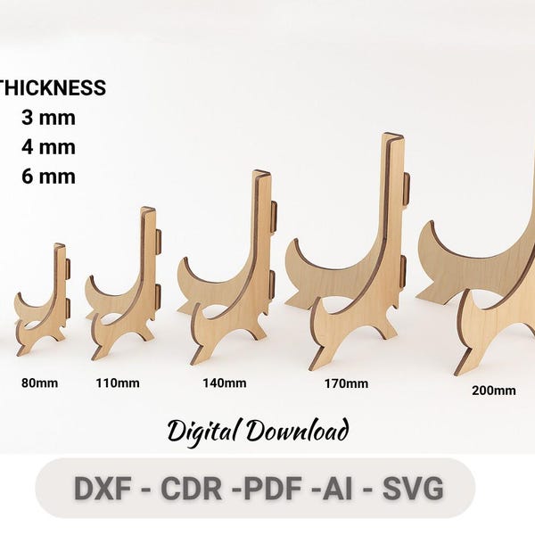Wood Tile Plate Stand - Etsy UK