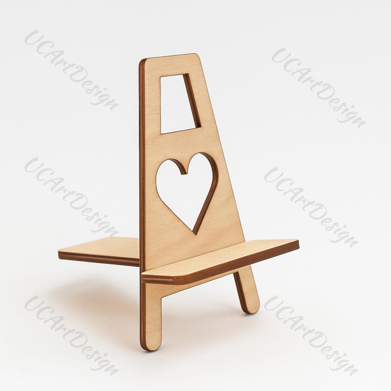 Laser Cut Easel Stand SVG | Photo,book & Plate Display | Glowforge ...