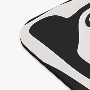 Black and White Wavy Pattern Mousepad | Line Mousepad | Gaming Mousepad ...