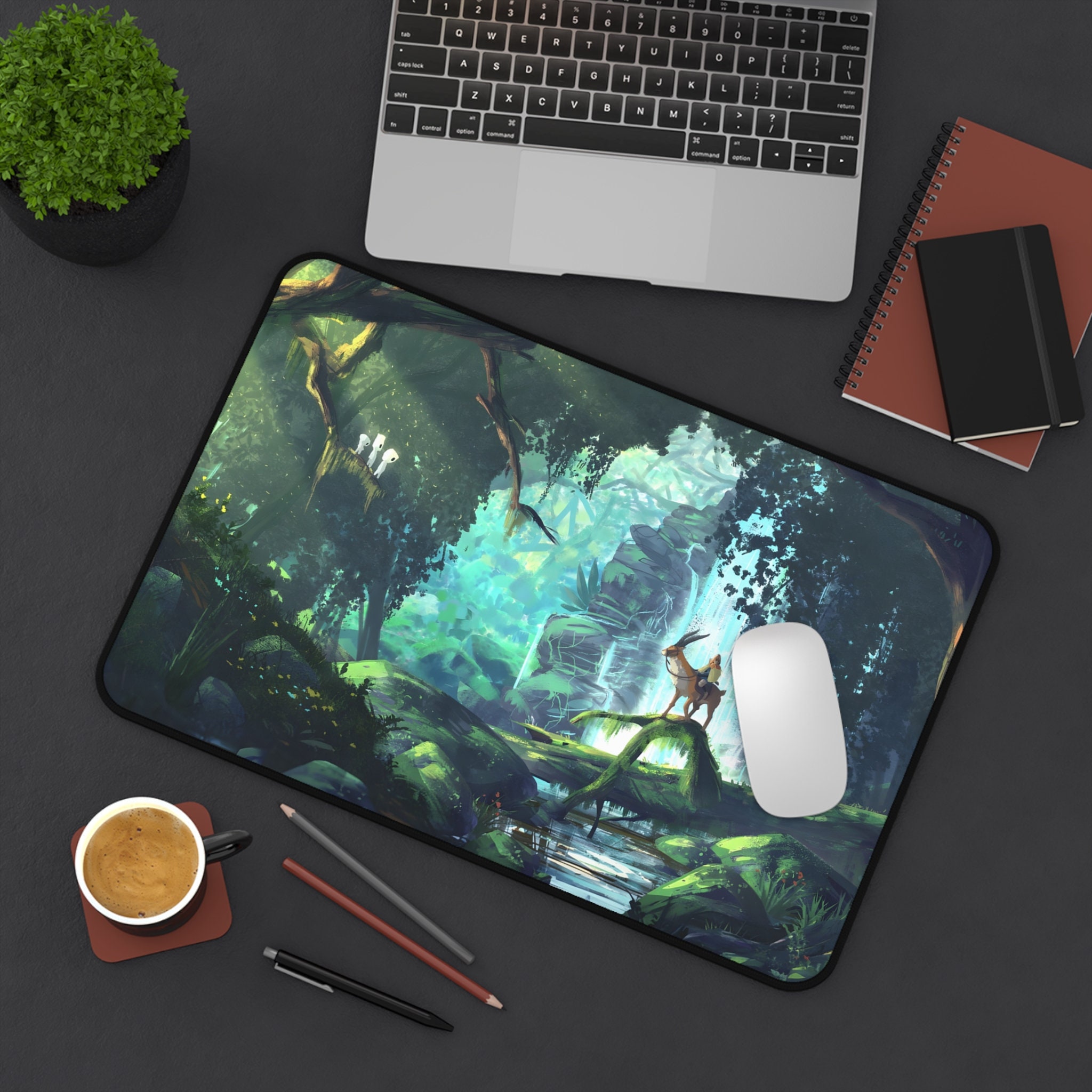 Anime Scenery Desk Mat Anime Studio Themed Gaming Mouse Pad XL Cute ...