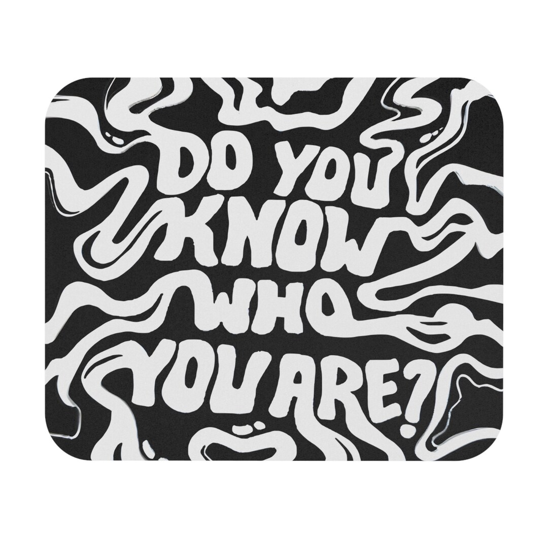 Black and White Wavy Pattern | Line Mousepad | Gaming Mousepad | Trendy ...