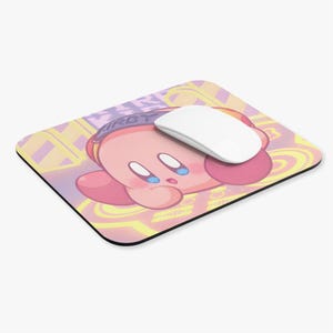 Kirby Mouse Pad | Cute Gaming Desk Mat XL | Adorable Kirby Design ...