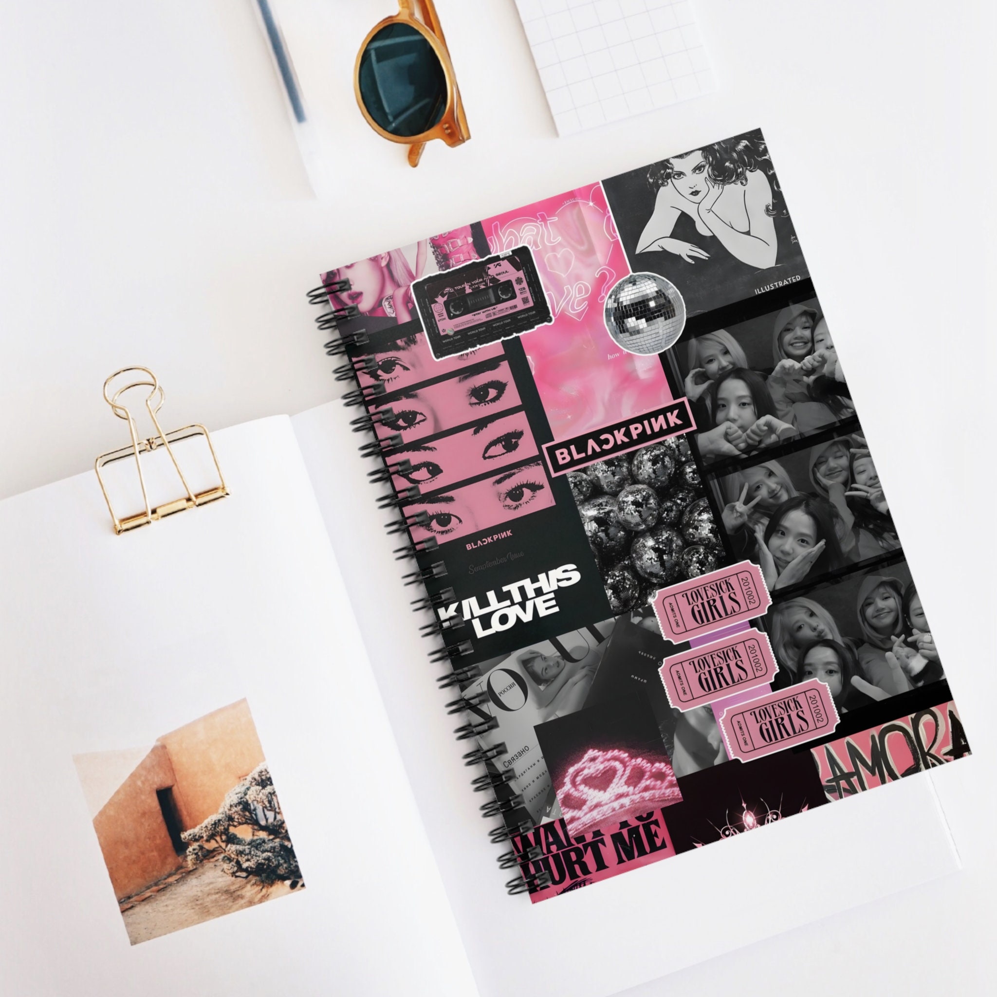 Notebook Kpop Notebook Blinks Kpop Gift Ideas Kpop Merch Jennie Rose ...