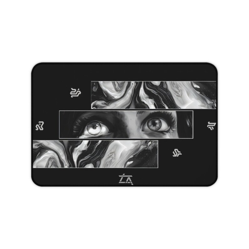 Y2K Eyes Collage Sad Lonely Lofi Mousepad | Retro Aesthetic Desk Mat ...