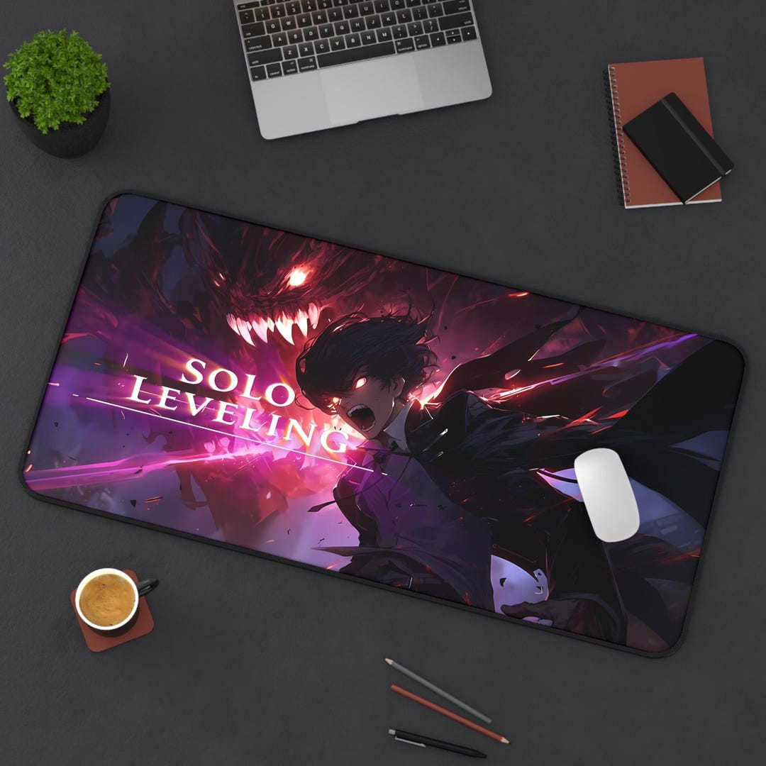 Solo Leveling Desk Mat | Anime Gaming Pad | Sung Jin-woo Mousepad ...