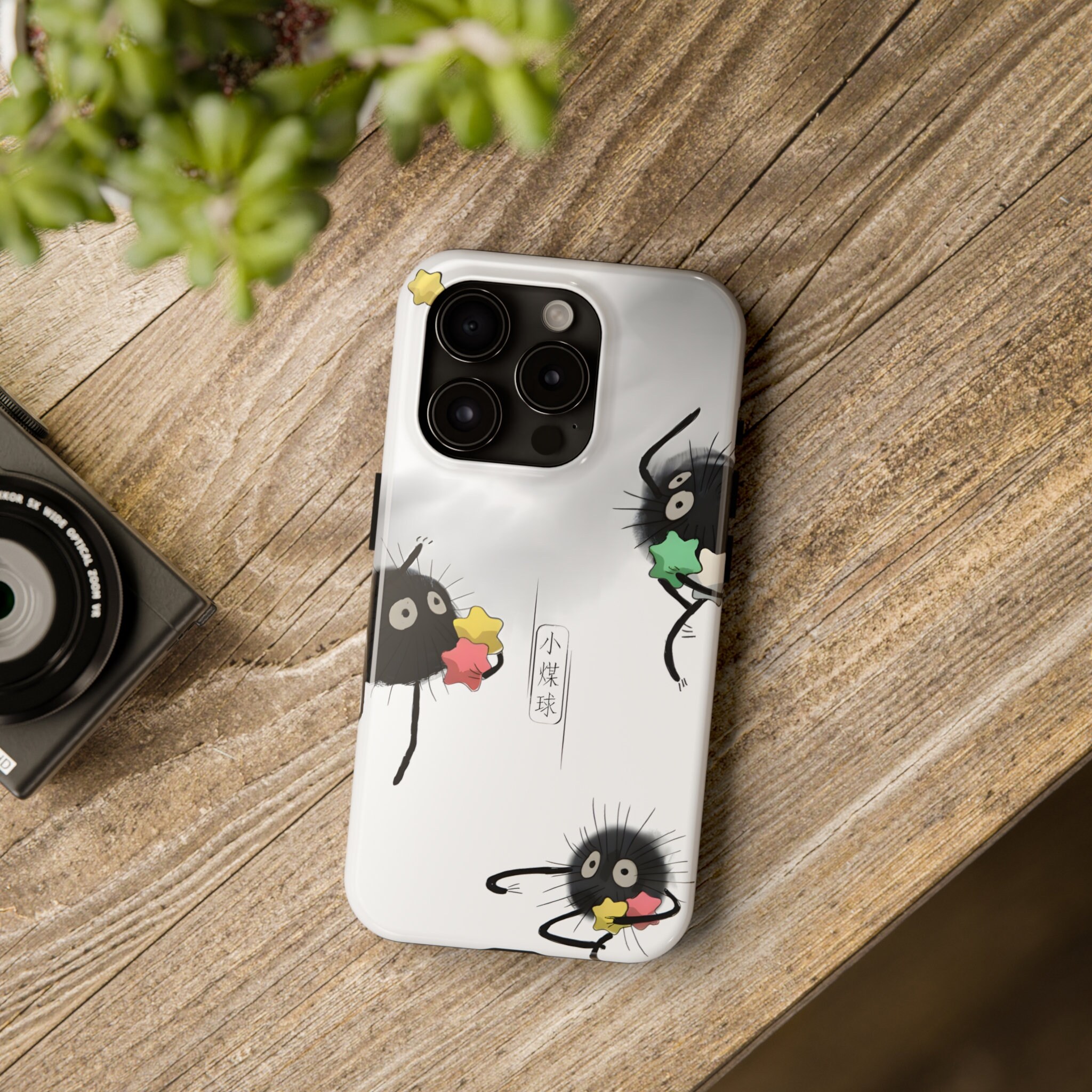 Spirited Japanese Anime Soot Sprites iPhone Case Susuwatari Phone Case ...