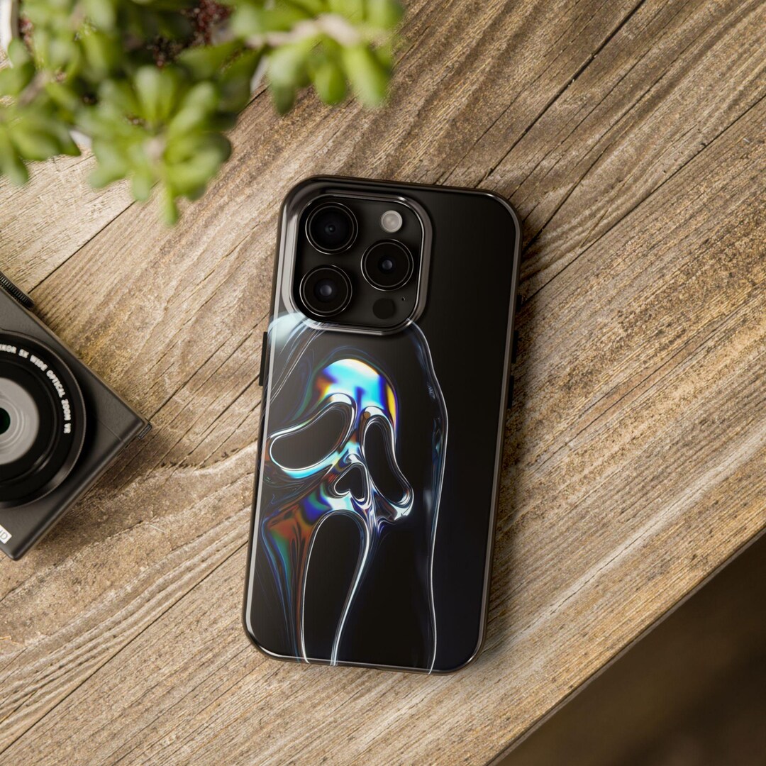 Ghost Face Y2K Phone Case | Retro Horror Aesthetic Cover | Glossy Art ...