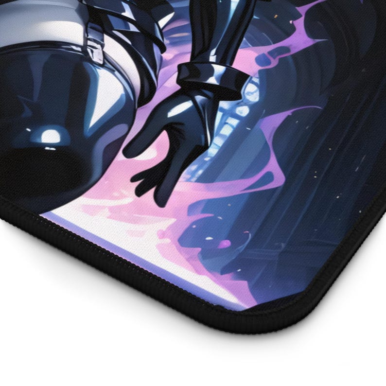 Sexy Anime Gothic Girl Deskmat | Dark Cutie Waifu Mouse Pad | Neoprene ...