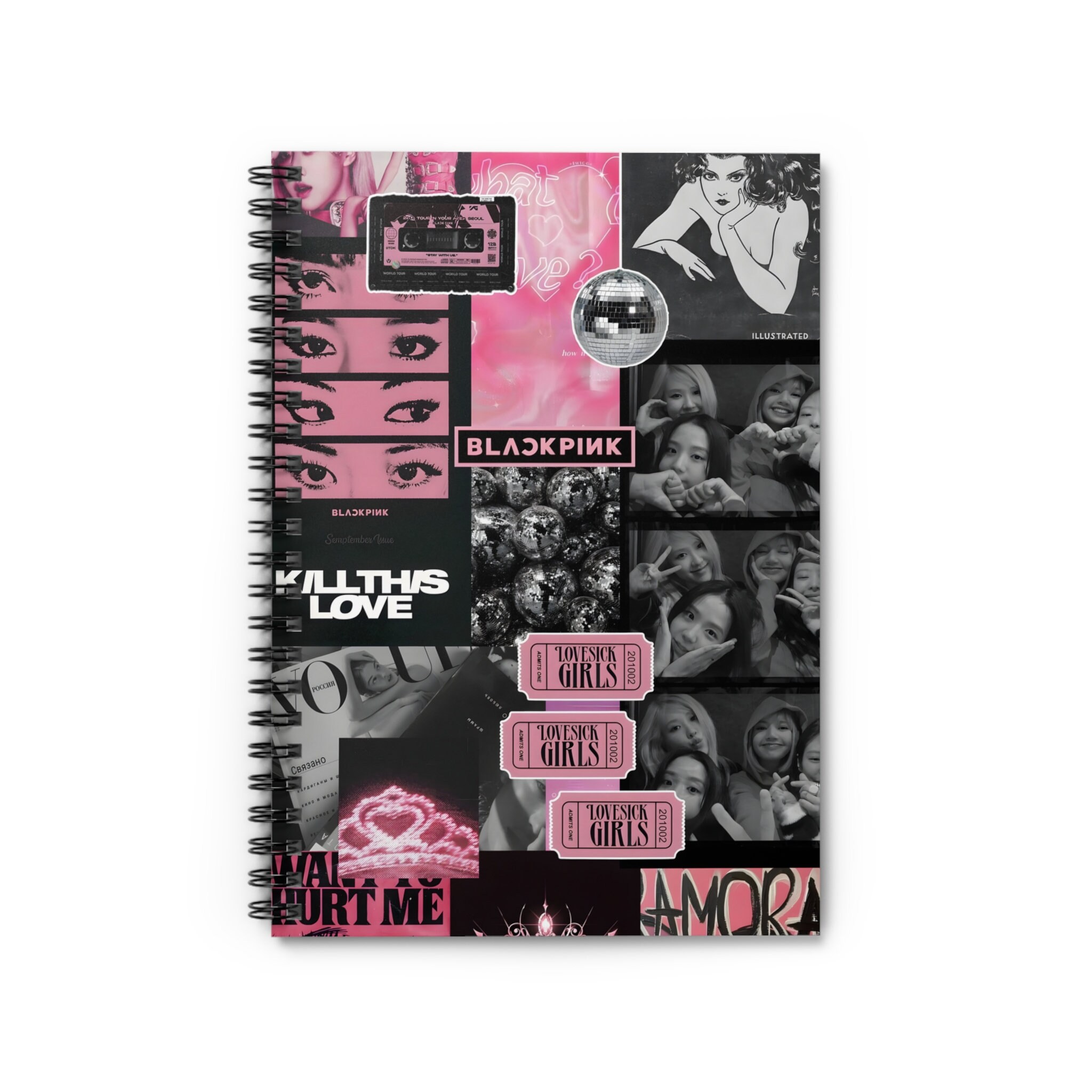 Notebook Kpop Notebook Blinks Kpop Gift Ideas Kpop Merch Jennie Rose ...
