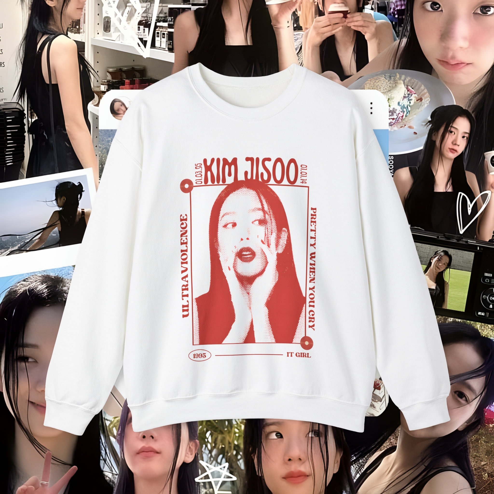 Jisoo Jisoo Blackpink Hoodie Acid Jisoo Hoodie Retro Jisoo Hoodie Merch ...