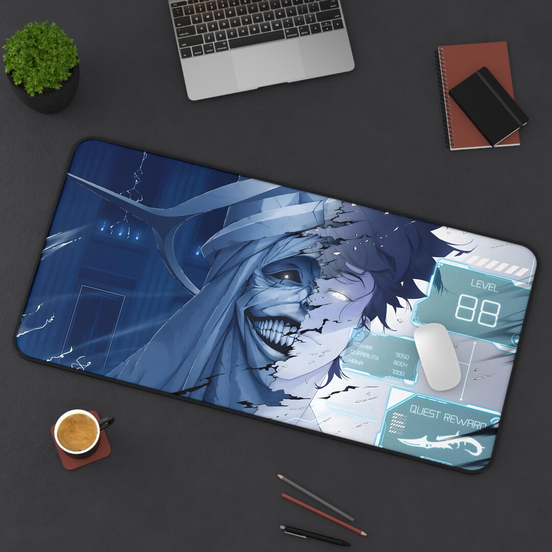 Sung Jin-woo Desk Mat | Solo Level Gaming Pad | Anime PC Mat | XL Non ...