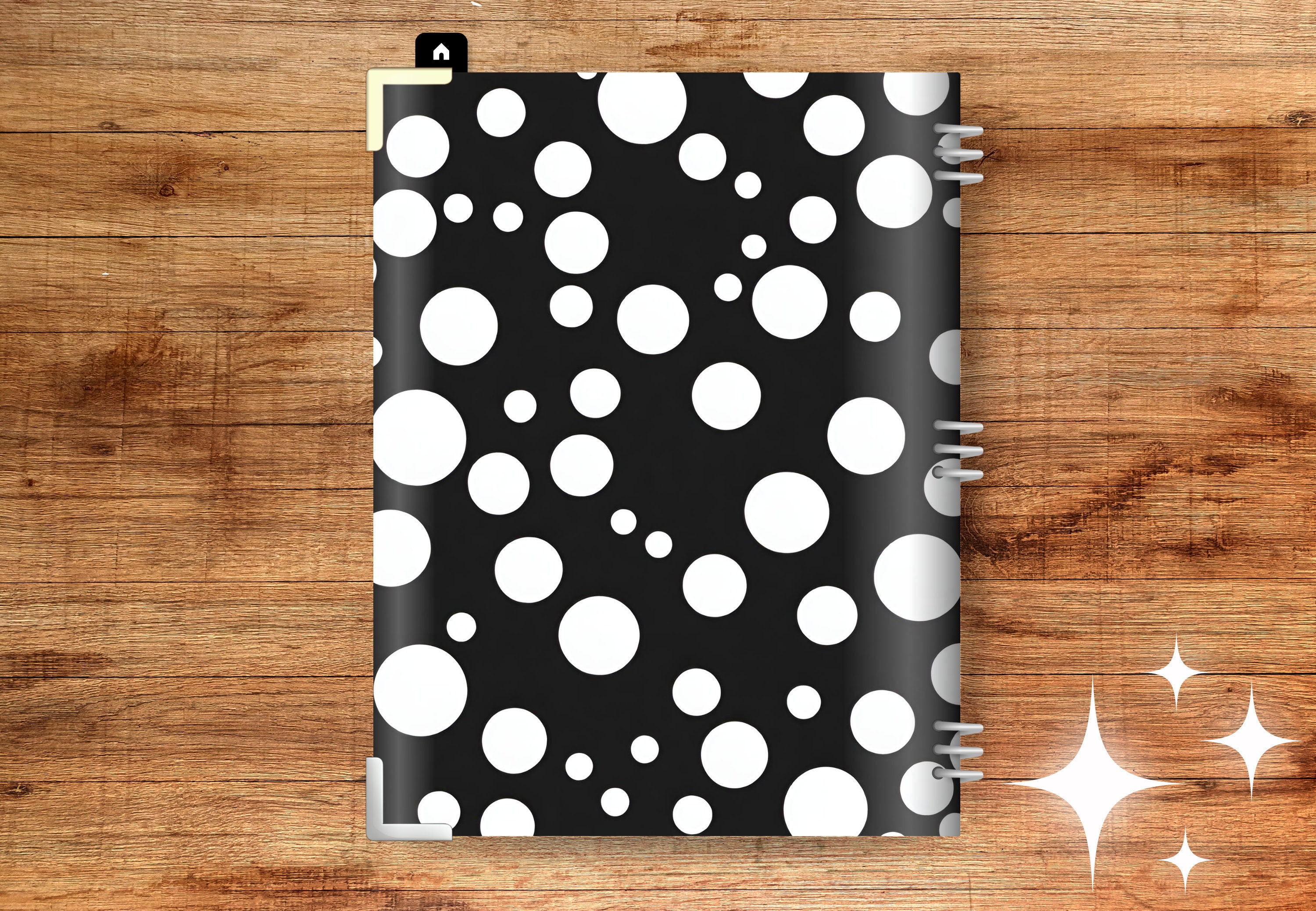 I Love Poka Dots 12 Month Undated Digital Calendar Hyperlinked Planner ...