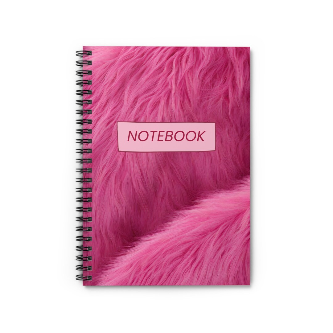 All Pink and Fluffy Fur Inspired Spiral Notebook Ruled Line - Etsy