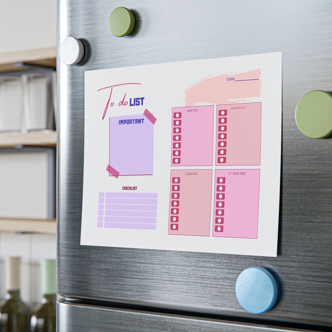 The Four-section to Do List Post-it® Note Pads Simple Tear-away Sheets ...