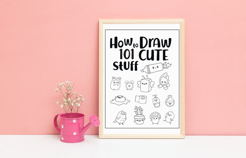 How to Draw Cute Stuff for Kids, Instant Digital Download, Printable ...
