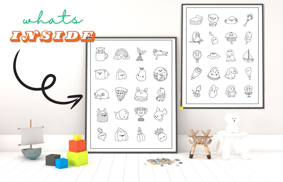 How to Draw Cute Stuff for Kids, Instant Digital Download, Printable ...