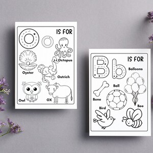 Alphabet Colouring Sheets, 26 Page Printable Colouring Sheets, A-Z ...