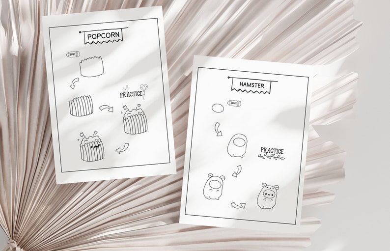 How To Draw Cute Stuff For Kids Instant Digital Download Printable