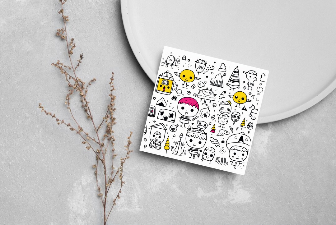 Doodle Coloring Pages, Instant Download ,fun Activity Sheets for Kids ...