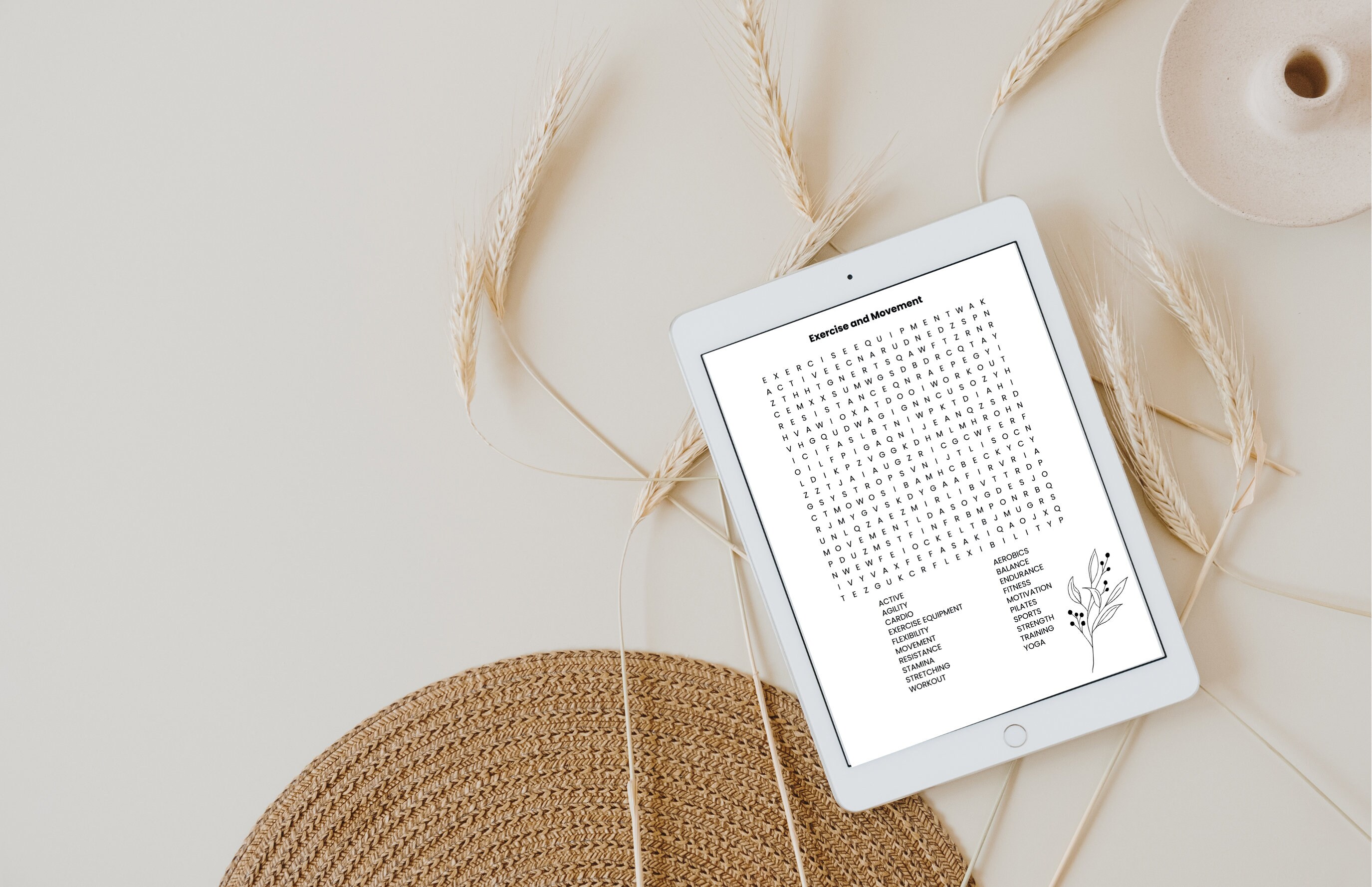 26 Anxiety Relief Word Search Printable Bundle Mental Health Word ...