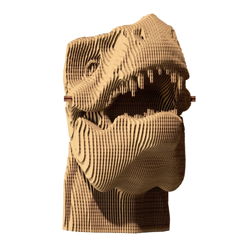Dinosaur T-rex Cardboard 3D Puzzle Eco-friendly DIY Sculpture Unique ...
