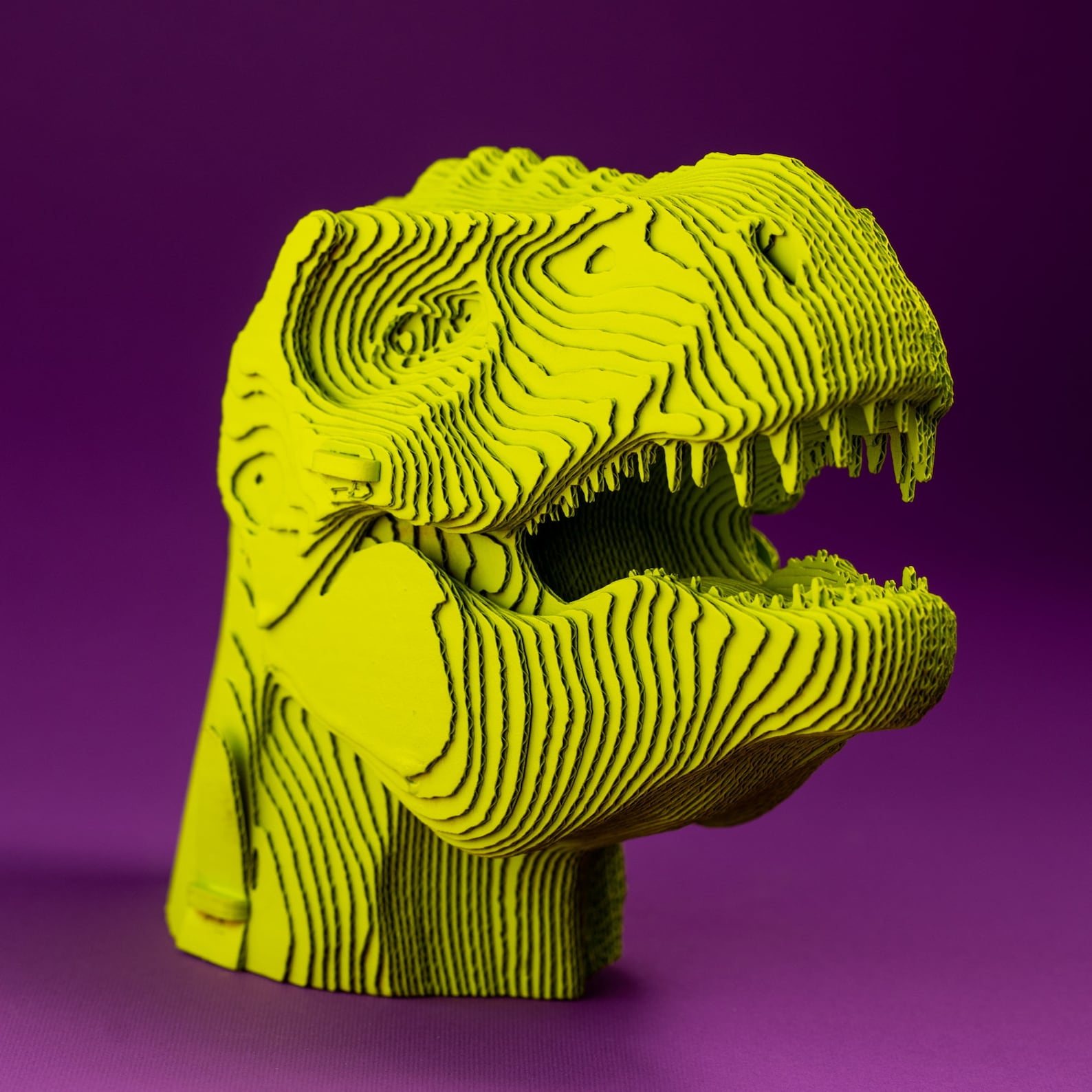 Dinosaur T-rex Cardboard 3D Puzzle: Eco-friendly DIY Sculpture - Etsy