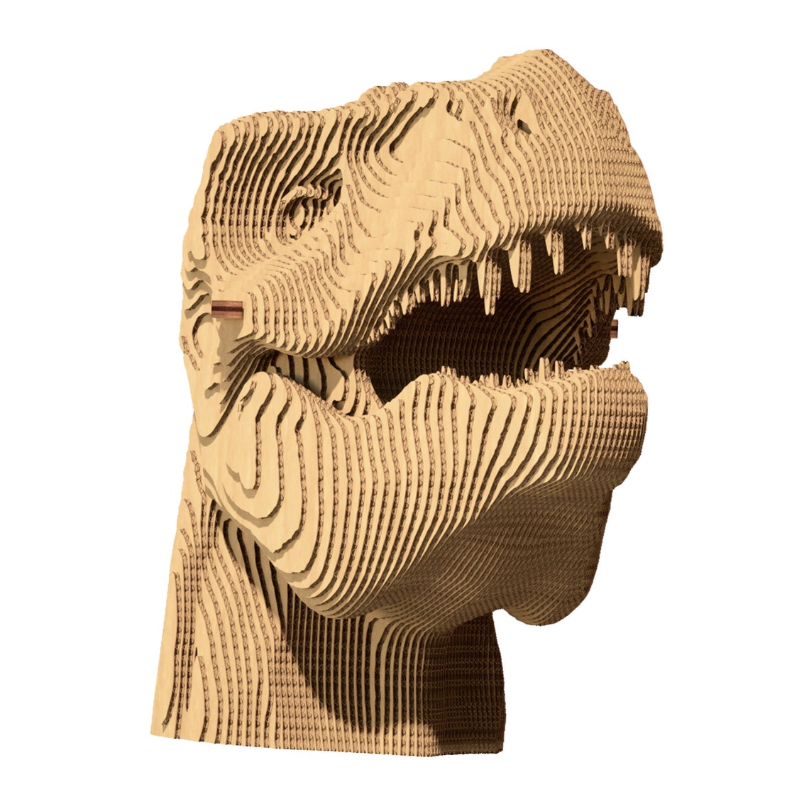 Dinosaur T-rex Cardboard 3D Puzzle Eco-friendly DIY Sculpture Unique ...