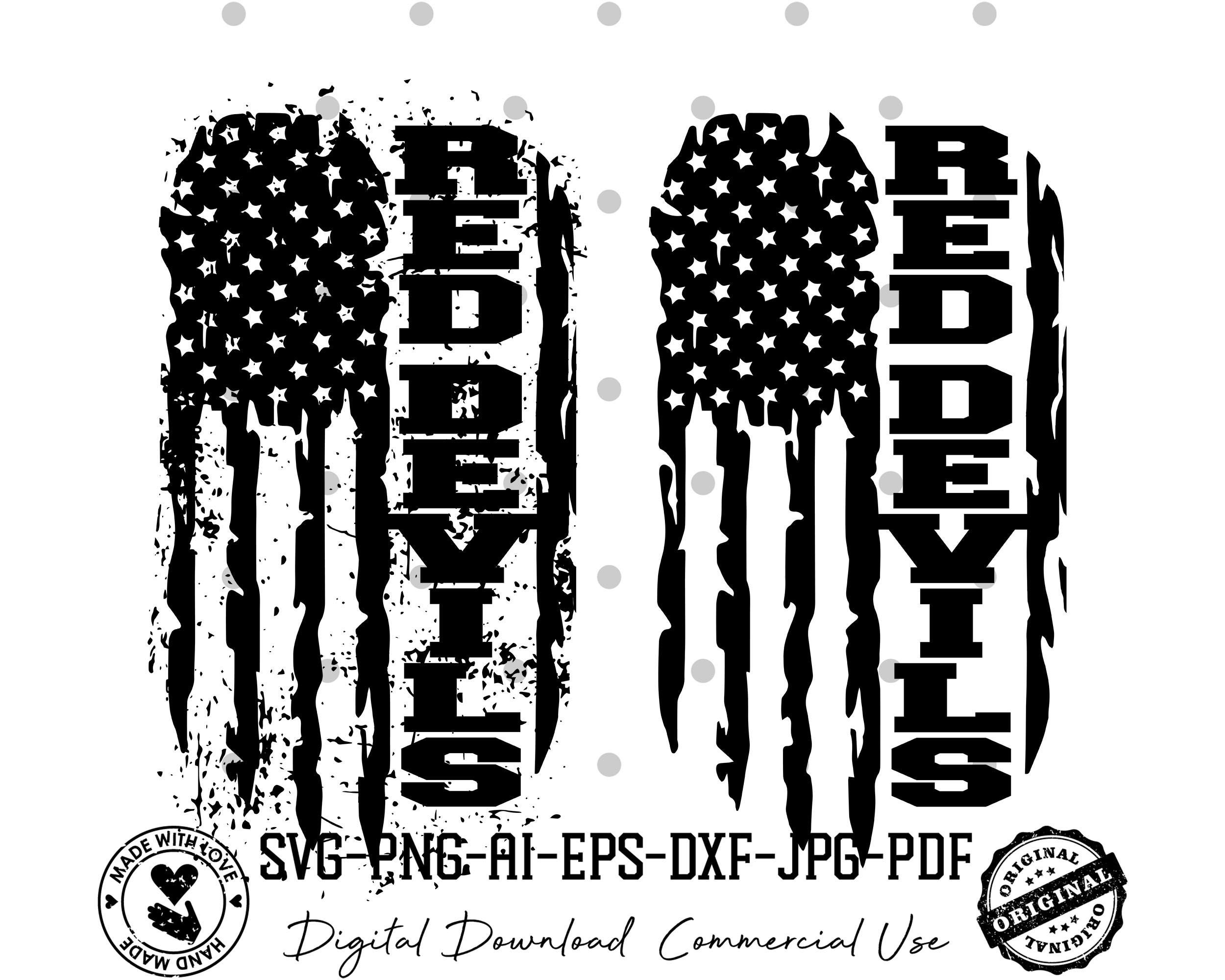 Red Devils Svg Red Devils FOOTBALL Svg Red Devils FOOTBALL Svg Red ...