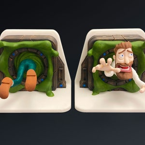Bookend 'portal Professor' - Fantasy Book Nook | Book Holder ...