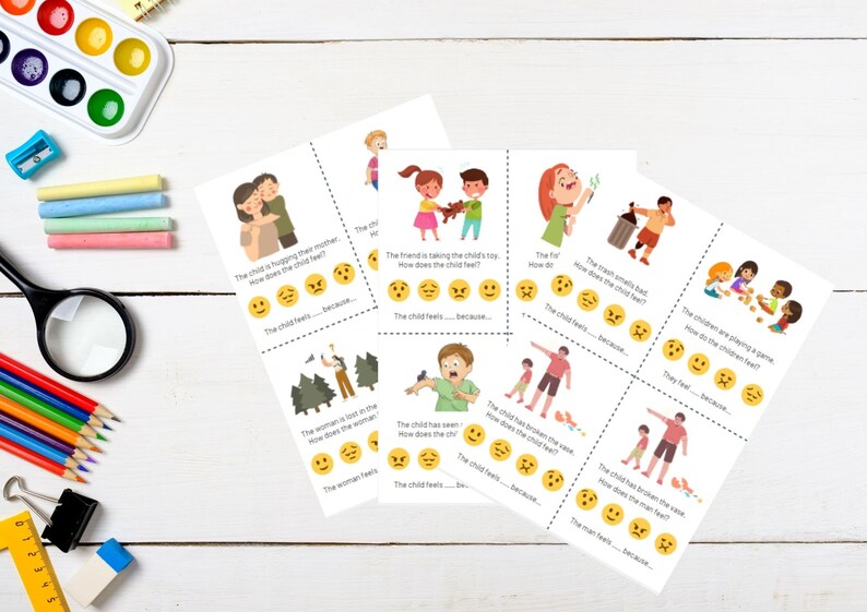 Printable Emotions Worksheets, Worksheets for Kids, Learning Emotions ...
