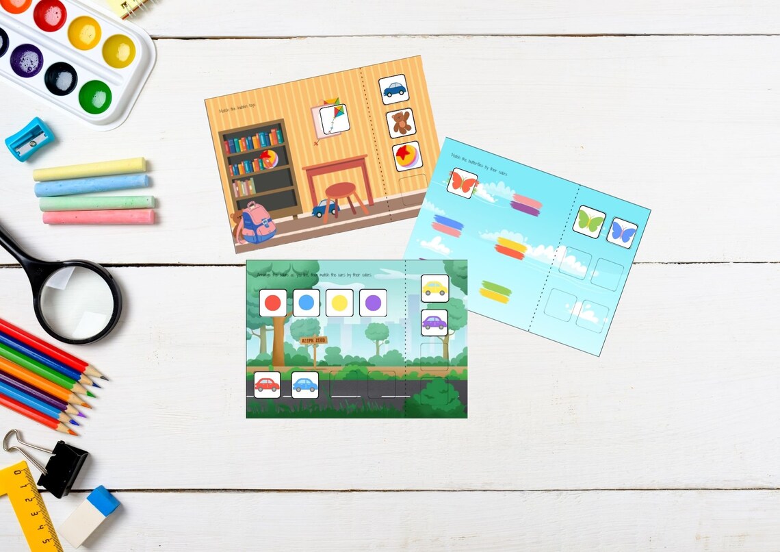 Printable Busy Book Worksheets for Kids, Preschool Workbook, Activity ...