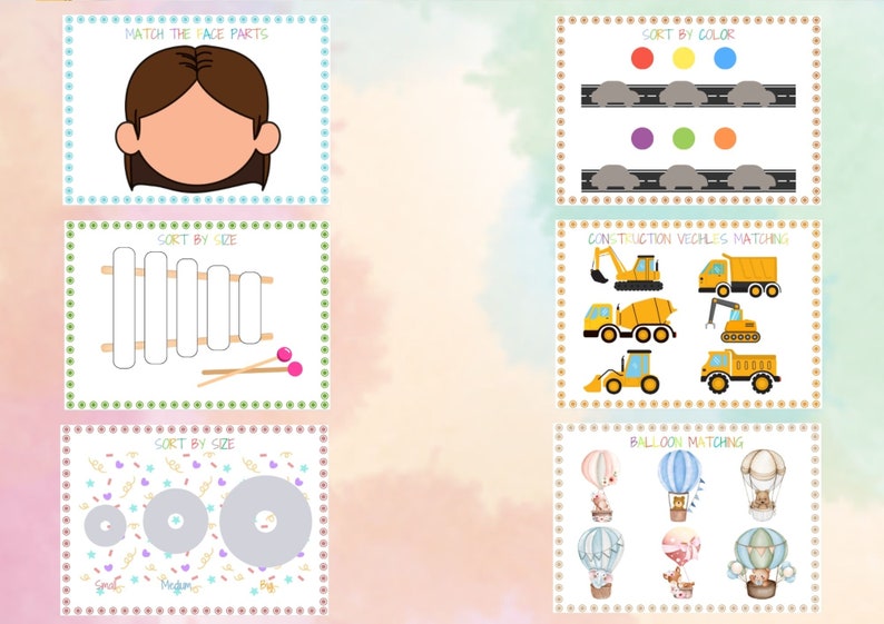 Printable Busy Book Worksheets for Kids, Preschool Workbook, Activity ...