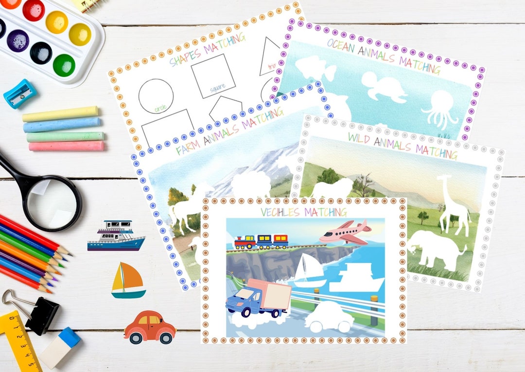 Printable Busy Book Worksheets for Kids, Preschool Workbook, Activity ...