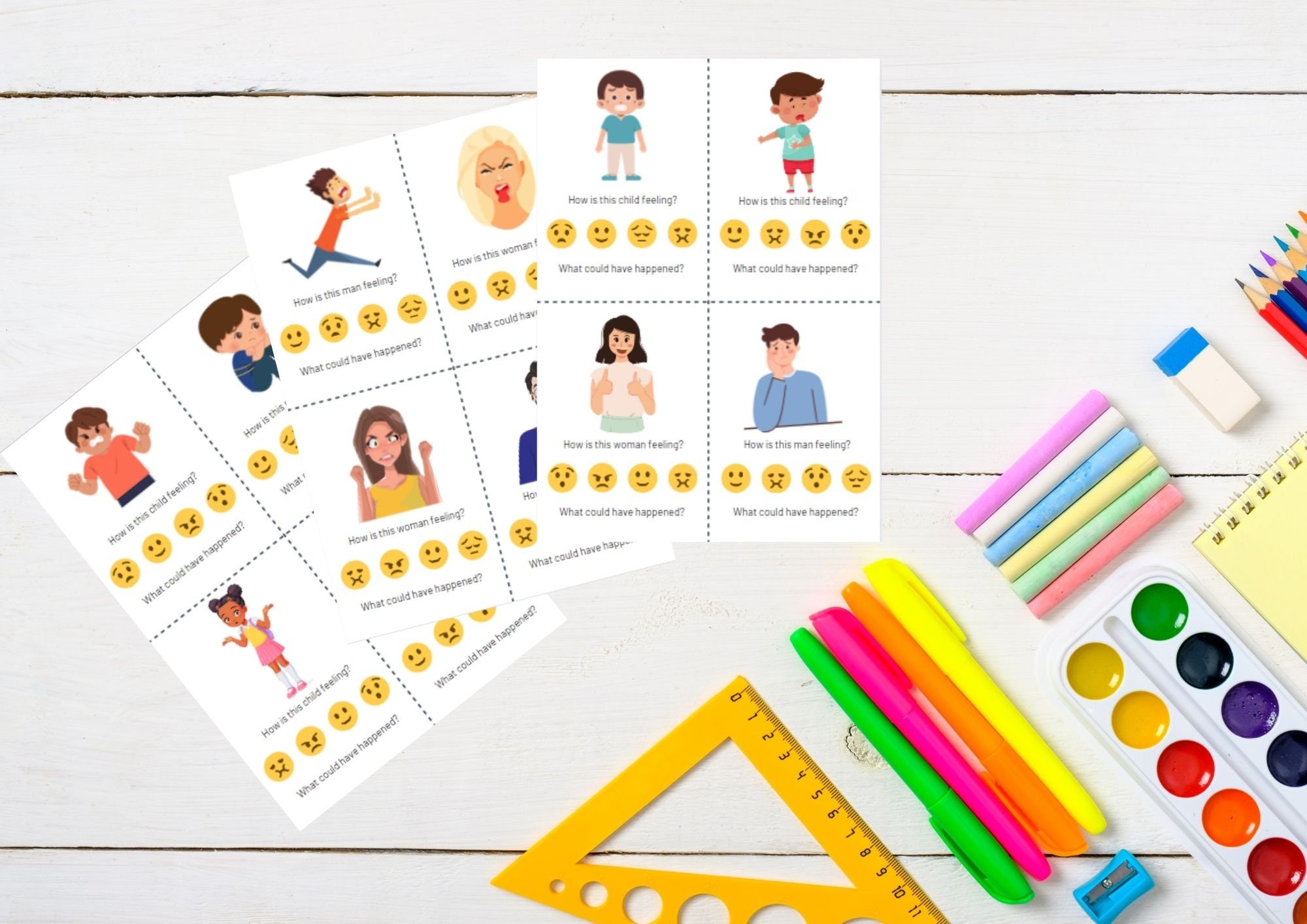 Printable Emotions Worksheets, Worksheets for Kids, Learning Emotions ...