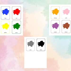Printable Alphabet Numbers Colors Flash Cards, Montessori, Preschool ...