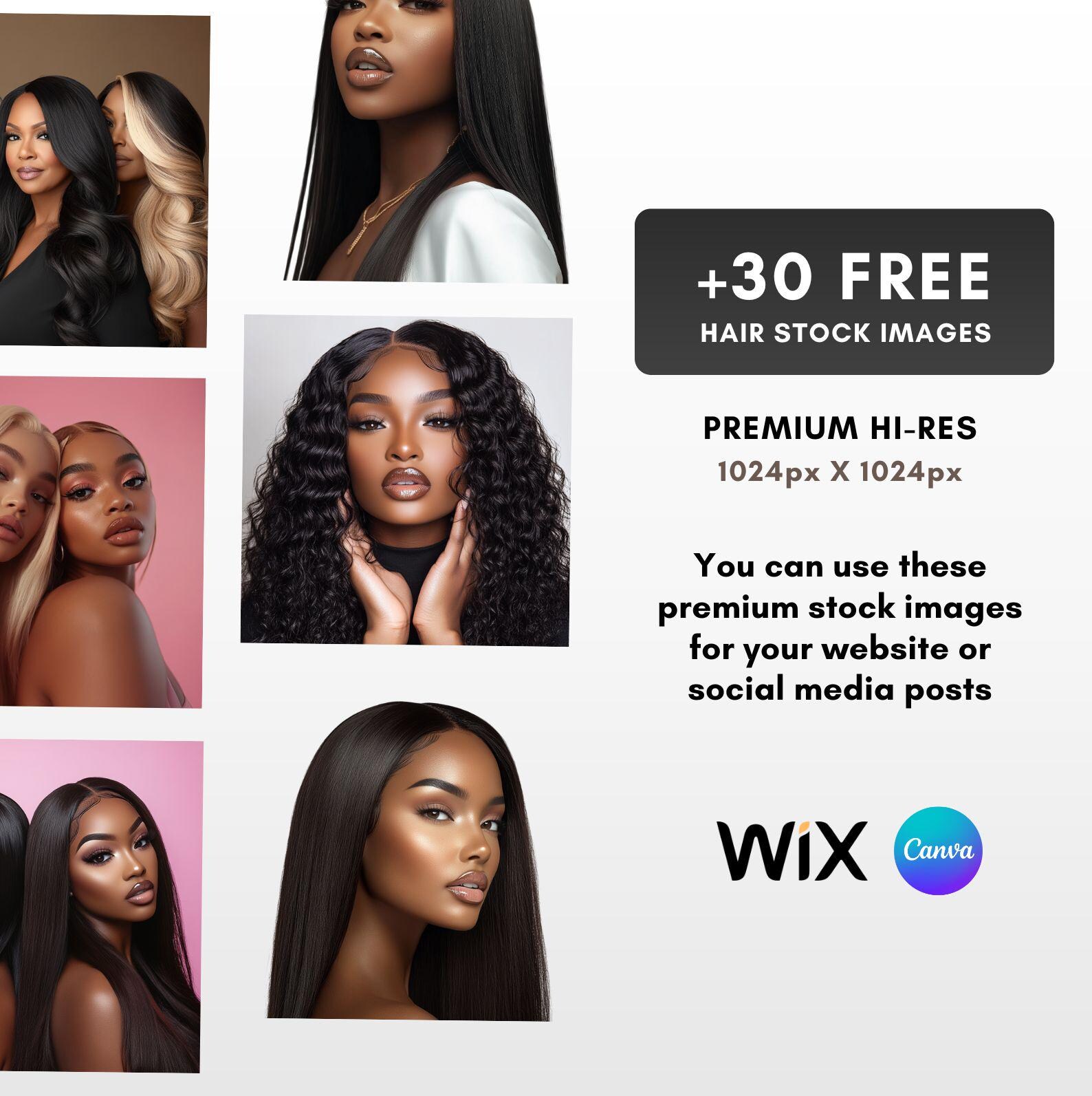 Wix Hair Website Template: Editable Canva Banners (wix Studio) - Etsy
