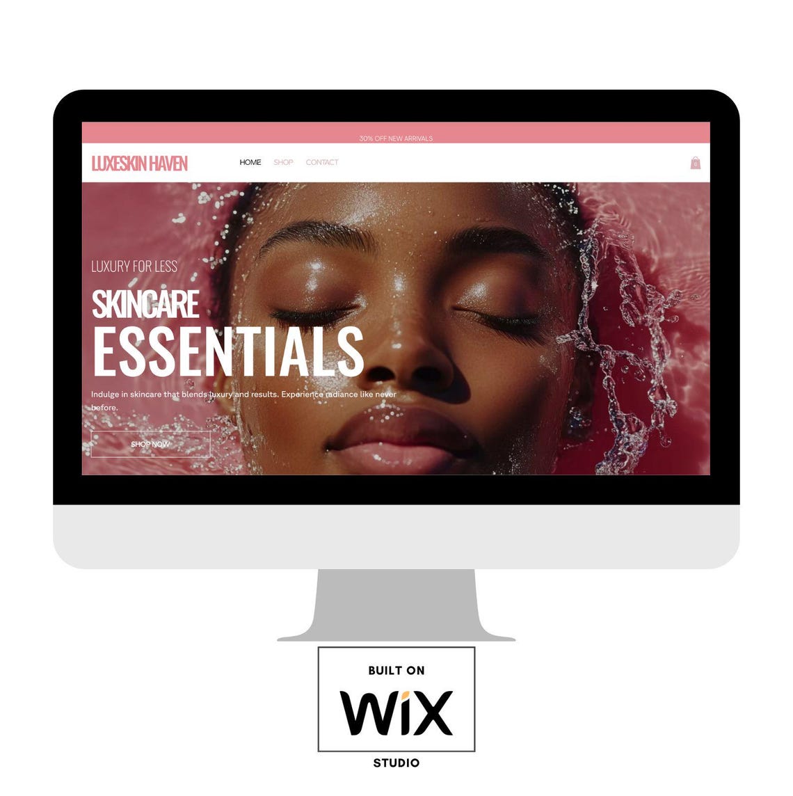 WIX Skin Care Website Design, Skincare Wix Website Template, Wix ...