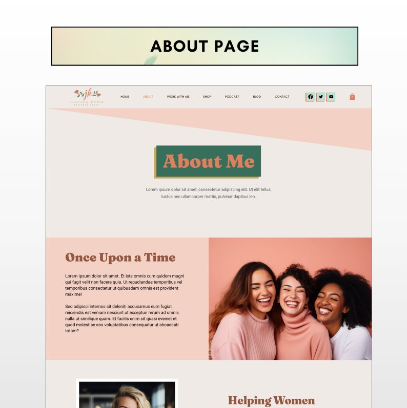 Wix Website Template: Women Empowerment, Wellness NGO (digital File) - Etsy