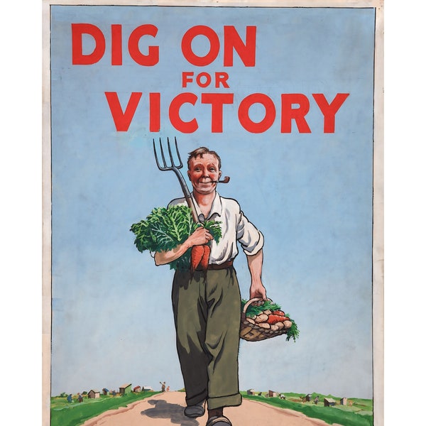 Dig for Victory Poster - Etsy UK