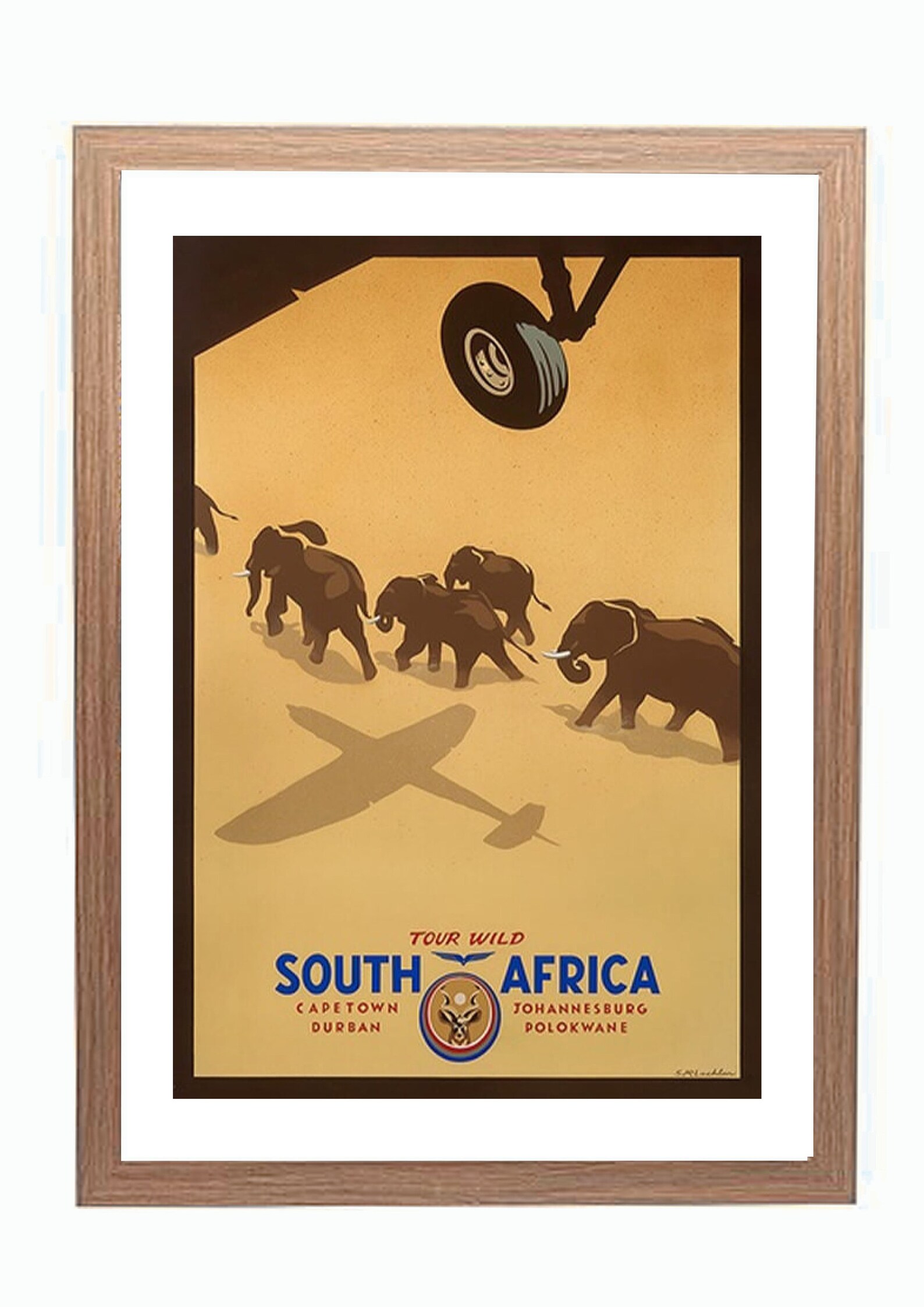 Vintage South Africa, Travel Poster - Etsy